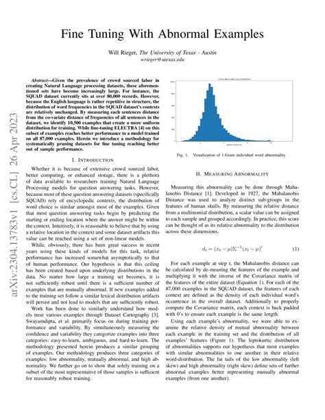 Fine Tuning With Abnormal Examples Deepai