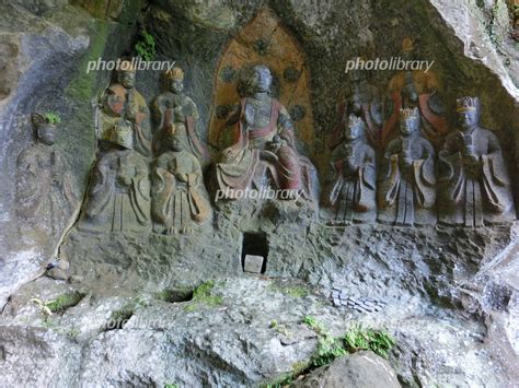 国宝臼杵石仏ホキ石仏第一群第二龕 写真素材 3381225 フォトライブラリー photolibrary