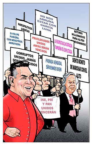 Pittbull on Twitter RT epigmenioibarra Listos para marchar Cartón de fisgonmonero