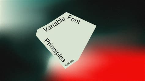 Learn How To Create A Variable Font Variable Font Principles Online Course