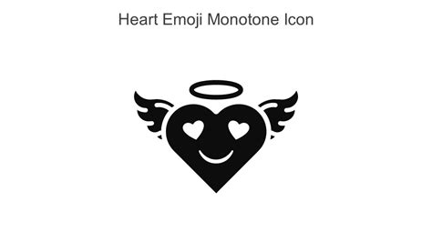 Heart Emoji Monotone Icon In Powerpoint Pptx Png And Editable Eps Format Ppt Presentation
