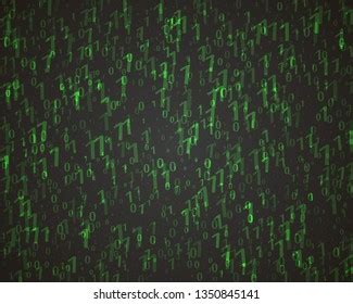 Hexadecimal Computer Code Vector Background Wallpaper Stock Vector