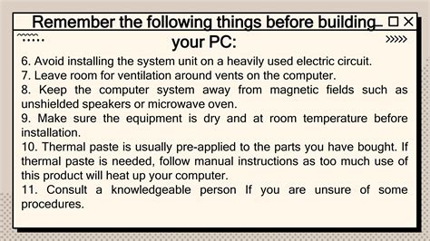 Computer 10 Other Parts Of The Internal System Unit PPT