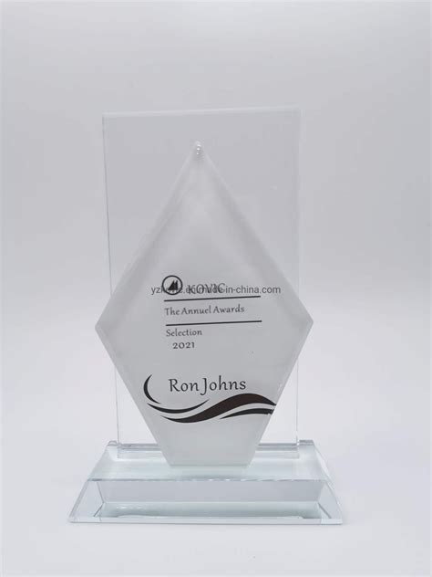 Wholesale Customize Uv Printing Award Crystal Trophy Cup China Glass