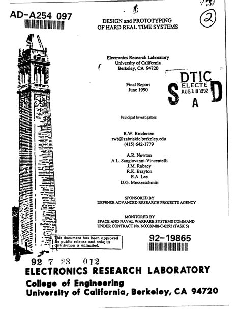 Pdf Design And Prototyping Of Hard Real Time Systems