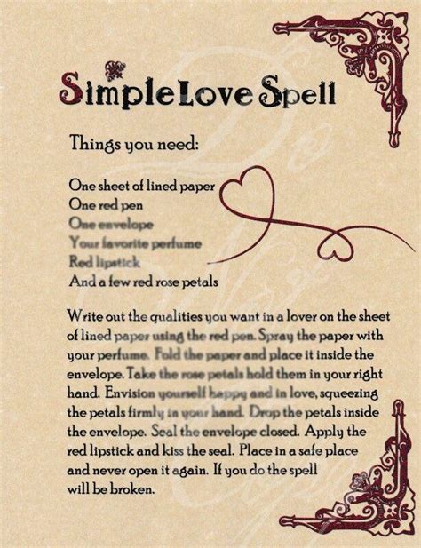 You Can Try This Simple Love Spell Rspells