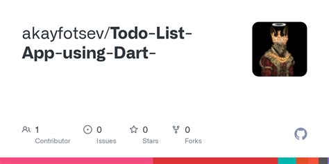 github akayfotsev todo list app using dart
