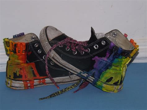 Crayon Melt Shoes Melting Crayons Revamp Clothes Shoes