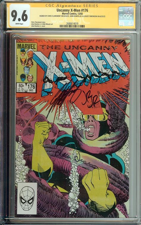 Uncanny X Men 176 Ss Cgc 96 Auto Claremont Simonson Romita Jr
