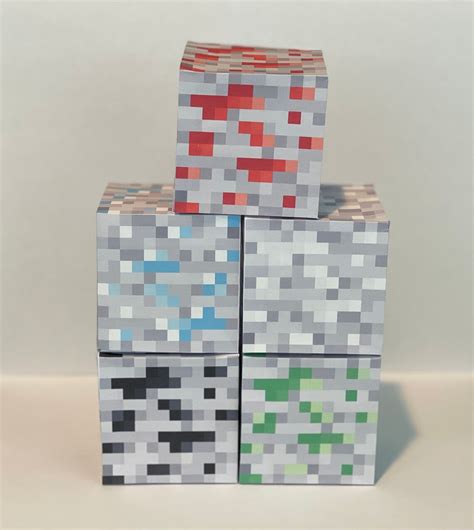 3d Minecraft Blocks Instant Download Full Set Etsy