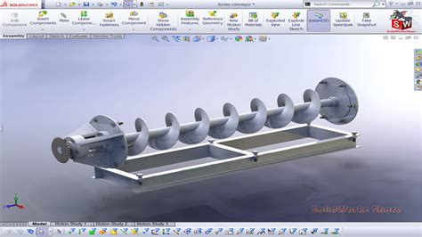 Screw Conveyor Assembly SolidWorks AutoCAD Forums