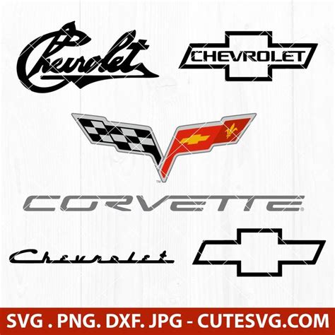 Several Chevrolet Logos Are Shown On A Wooden Background With The Words