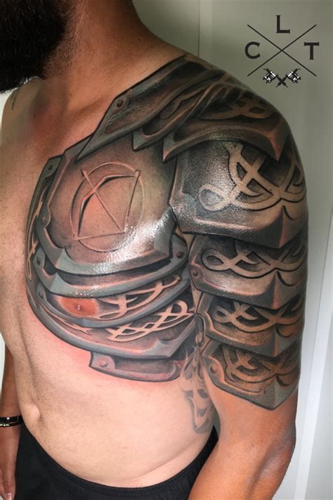 Shoulder Armor Tattoo