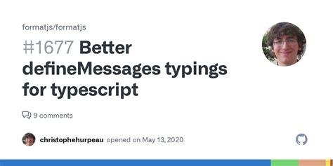 Better Definemessages Typings For Typescript · Issue 1677 · Formatjs