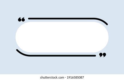Quote Icon Speech Bubble Inverted Commas Stock Vector Royalty Free