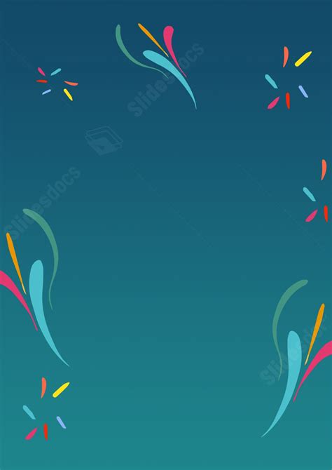 Clean And Sleek Black Fireworks Page Border Background Word Template