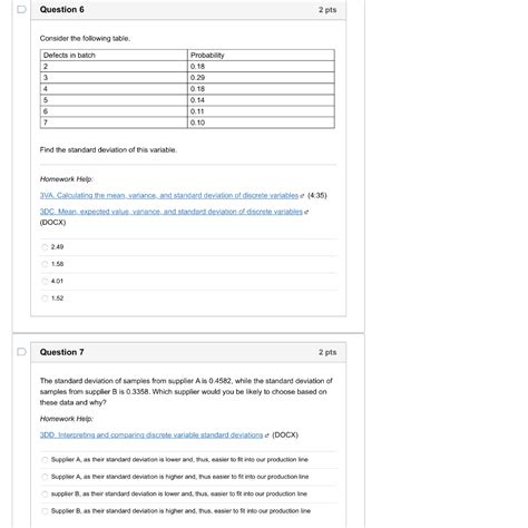 Solved Question Pts Consider The Following Table Defects Chegg