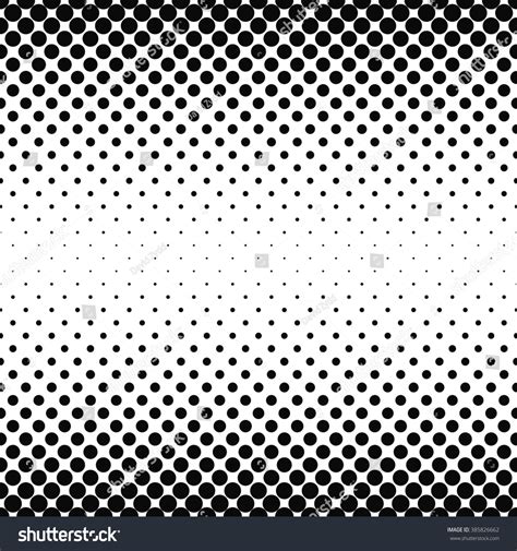 Seamless Black White Abstract Circle Pattern Stock Vector Royalty Free 385826662