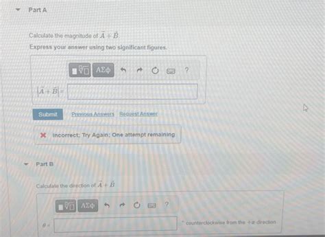 Solved The Figure Shows Two Vectors A And B Whose