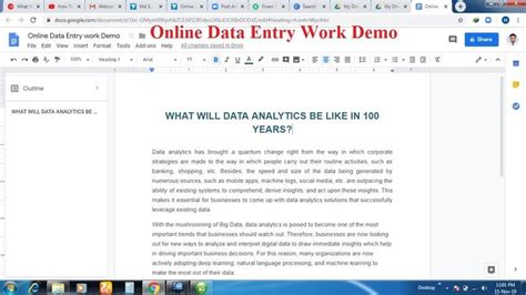 Online Ms Word Data Entry Freelancer