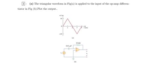 Solved The Triangular Waveform In Fig A Is Applied To The Chegg