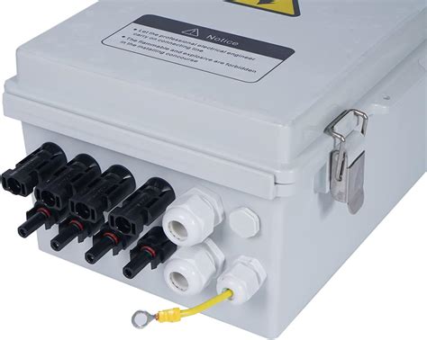 Lopopvsys Caja Combinadora Fotovoltaica De 4 Cuerdas Con Detención De