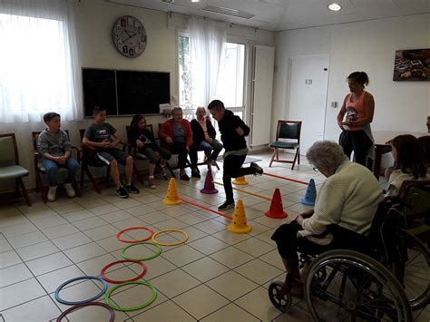 CM Vive le sport avec les résidents des Glycines Ecole Notre Dame St Denis La Chevasse