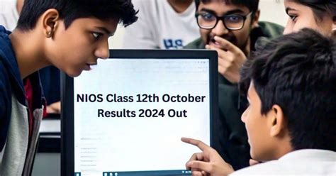 Nios Class 12th October Results 2024 Released Date Direct Link And