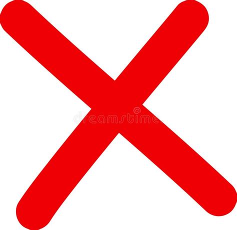 Red Cross Sign Icon Wrong Mark Icon Red Cross X Symbol Grunge X Icon