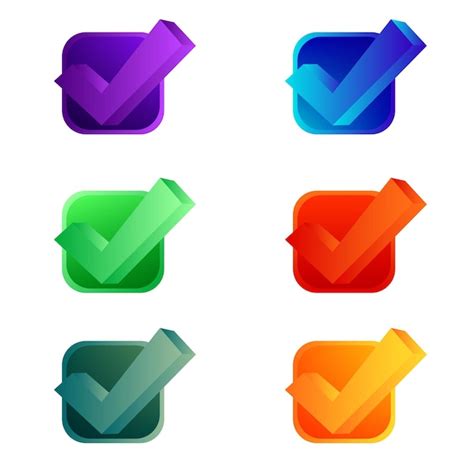 Premium Vector 3d Verification Installation Icon Set