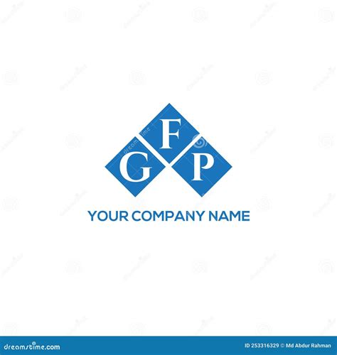 Gfp Letter Logo Design On White Background Gfp Creative Initials