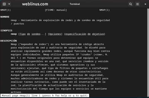 Nmap Herramienta De Escaneo De Puertos Y Monitoreo De Red Weblinus