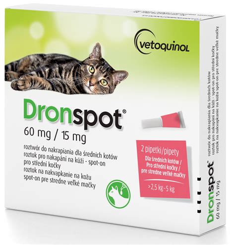 Vetoquinol DRONSPOT Krople na robaki dla Kotów Średnich szt DRON SPOT M PLN TOFIVET