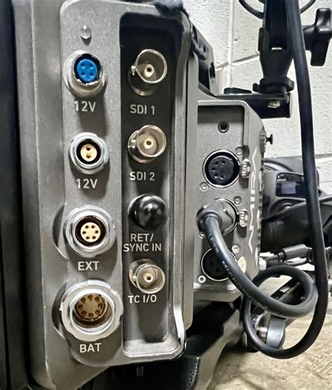 Production Video Camera Reference Of Timecode And Audio Inputs