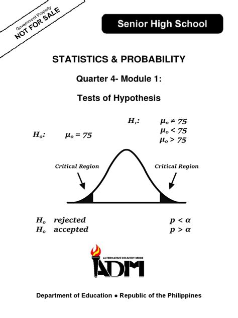 statprob11 q4 mod1 tests of hypothesis version2 pdf statistical