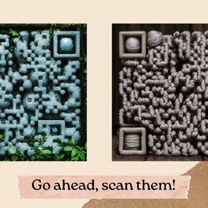 Custom QR Code Art Photorealistic Etsy