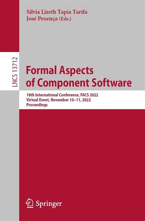 Lecture Notes In Computer Science 13712 Formal Aspects Of Component
