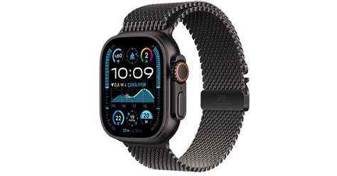 Apple Watch Ultra 2 Gps Cellular 49 Mm Siyah Titanyum Kasa Ve Siyah