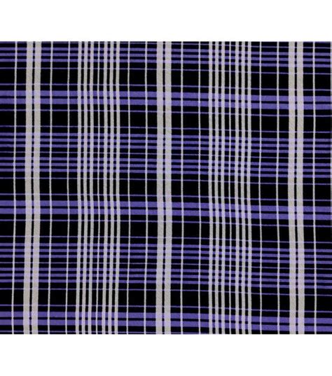 Purple And Black Tartan Plaid Super Snuggle Flannel Fabric Joann