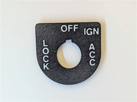 Harley Davidson Ignition Switch Plate 71662 03a Reproduction Textured