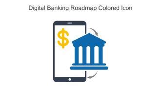 Digital Banking Roadmap Colored Icon In Powerpoint Pptx Png And Editable Eps Format PPT PowerPoint