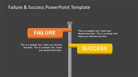 Failure And Success Signboard PPT SlideModel