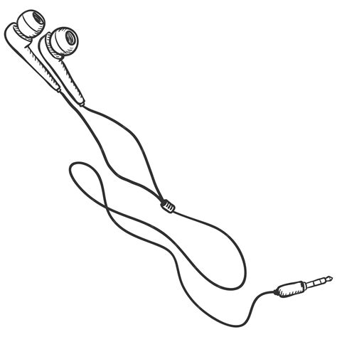 Premium Vector Vector Sketch Earbuds And Inear Headphones