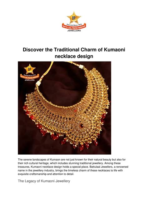 Ppt Exquisite Kumaoni Necklace Designs Traditional Elegance