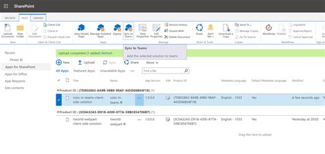 Creating Visio Tabs And Apps For Teams With Sharepoint Framework Spfx