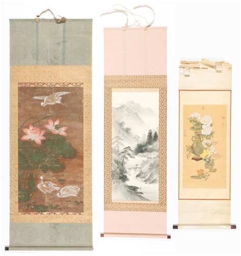Lot 3 Chinese Scrolls