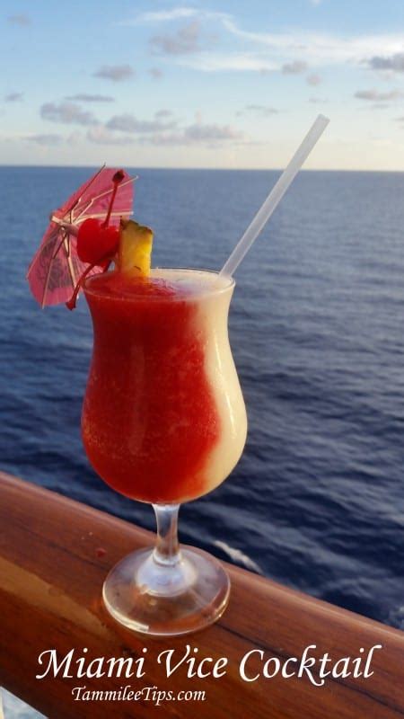 Copy Cat Carnival Miami Vice Cocktail Recipe Tammilee Tips Frozen