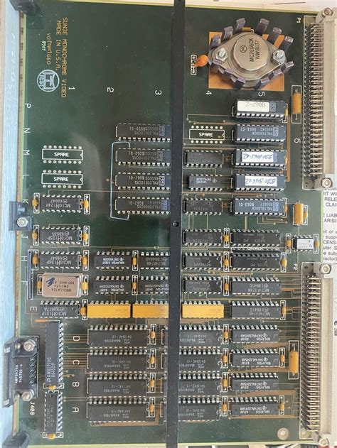 Sun 3 E Almost Complete Setup It Misses The Memory Expansion Board