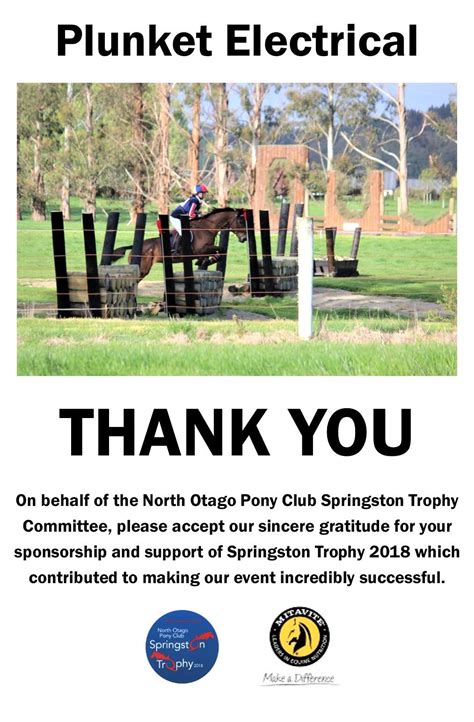 Congratulations To Our North Otago Plunket Electrical