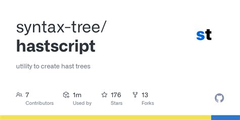 Github Syntax Treehastscript Utility To Create Hast Trees